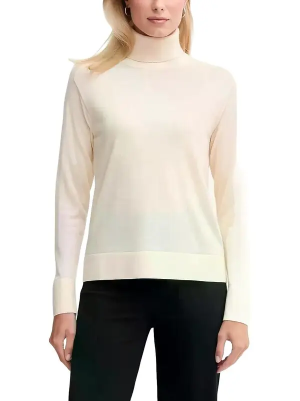 BENETTON Roll-neck Knitted Sweater - Neutrals