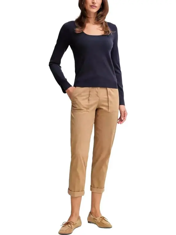 BENETTON Cuffed Trousers - Neutrals