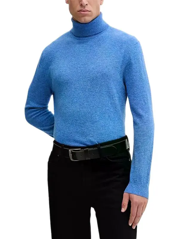 BENETTON Roll-neck Sweater - Blue
