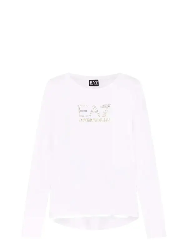 EA7 Studded Details T-shirt - White