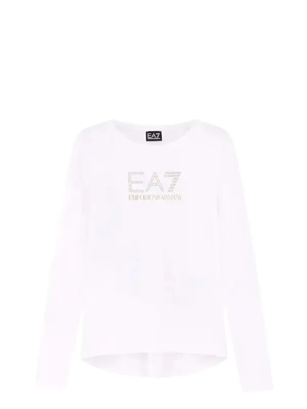 EA7 Studded Details T-shirt - White