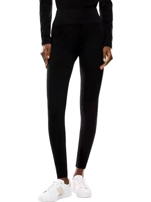 EA7 Core Lady Leggings With Logo Detail - Black