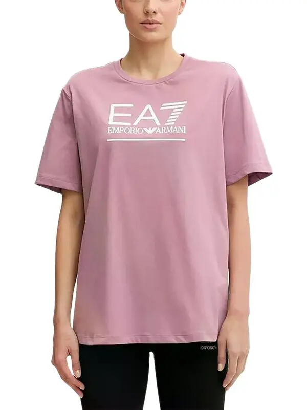 EA7 Logo-print T-shirt - Pink