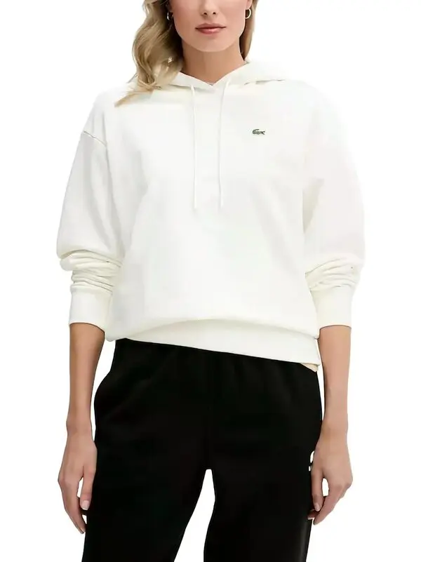 Lacoste Logo-appliqué Hoodie - Neutrals