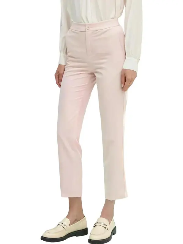 BENETTON Buttoned Tailored Trousers - Pink