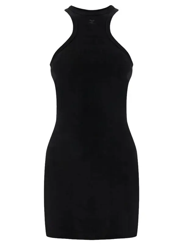 COURREGES Racerback Mini Dress - Black