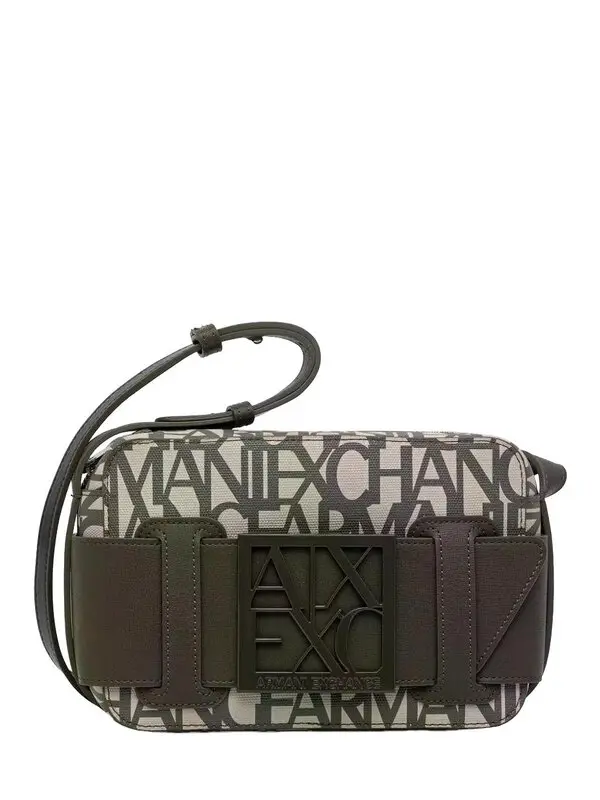 Armani Exchange Logo Cross Body Bag - Green