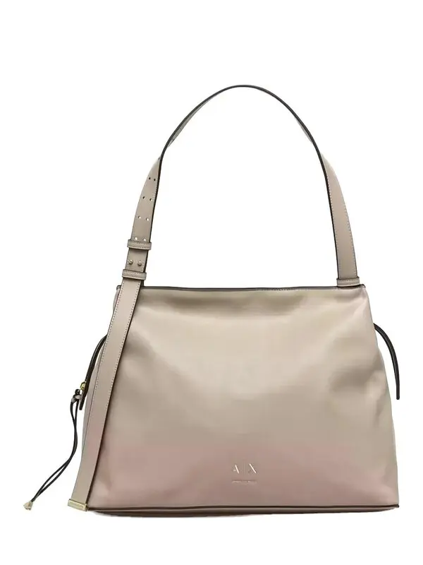 Armani Exchange Shoulder Bag With Zip Closure - Neutrals