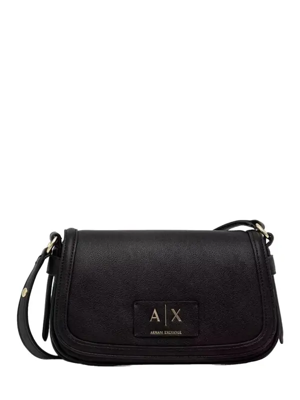 Armani Exchange Logo-plaque Cross Body Bag - Black