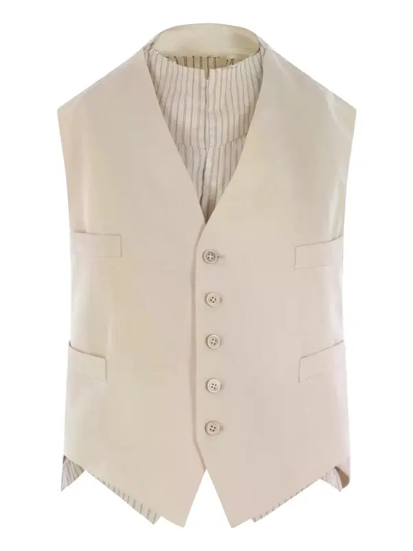 MAISON MARGIELA Panelled Vest - Neutrals
