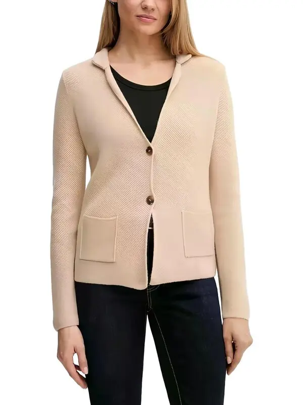 BENETTON Patch-pocket Knit Cardigan - Neutrals
