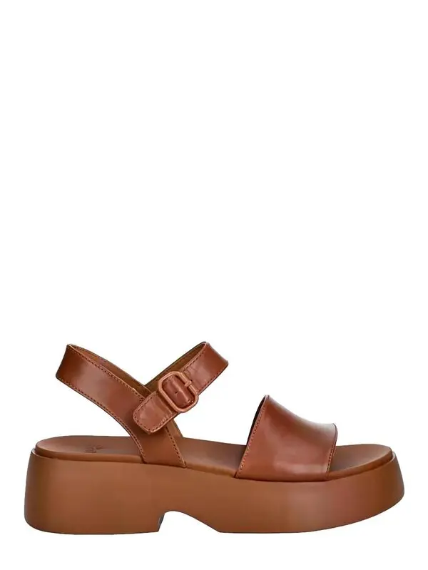 Camper Buckle Strap Sandals - Brown