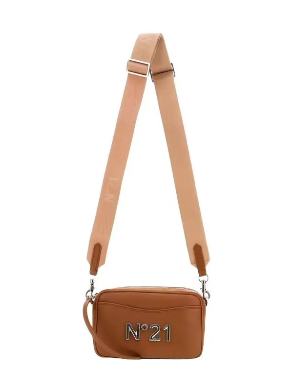 N°21 Logo Plaque Satchel - Brown
