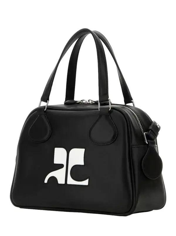 COURREGES Reedition Leather Tote - Black