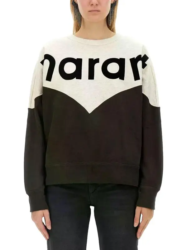 MARANT ETOILE Houston Two-tone Sweatshirt - Black