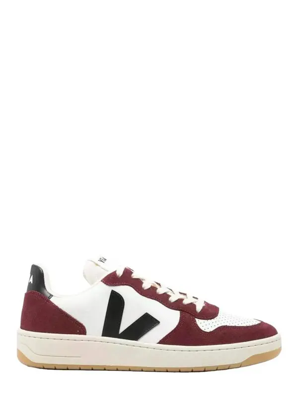VEJA V-10 Suede Sneakers - White