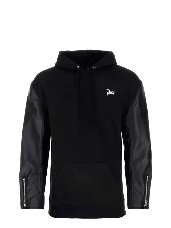 Junya Watanabe X Patta Quilted-sleeve Hoodie - Black