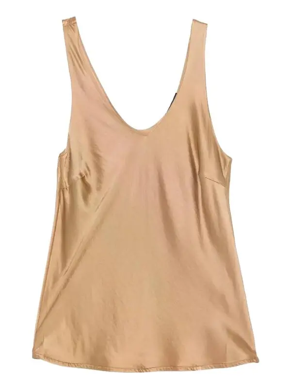 Dixie V-neck Sleeveless Top - Neutrals