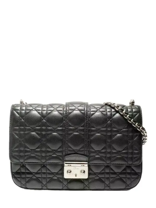 Dior 2013 Cannage Chain Shoulder Bag - Black