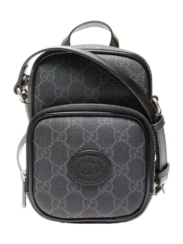 Gucci 2010s Interlocking Shoulder Bag - Grey