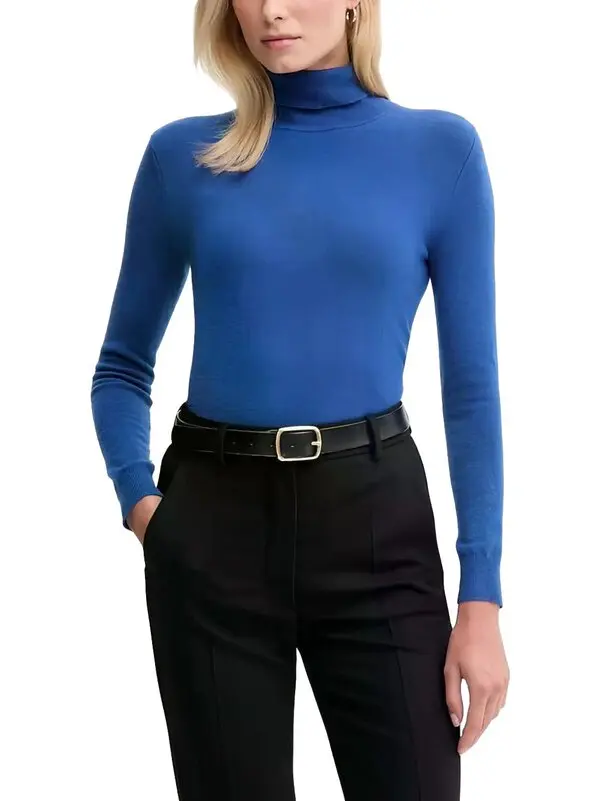 BENETTON Roll Neck Knitwear - Blue