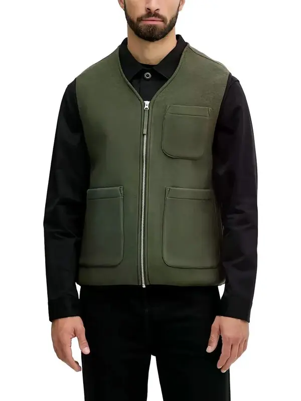 BENETTON Zip Pockets Jacket - Green