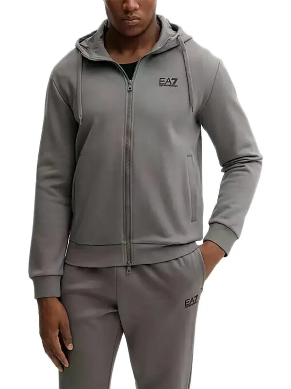 EA7 Zip-up Hoodie - Grey