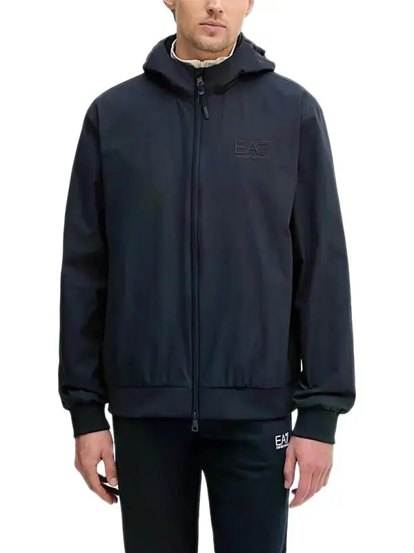 EA7 Zip-up Hooded Jacket - Blue