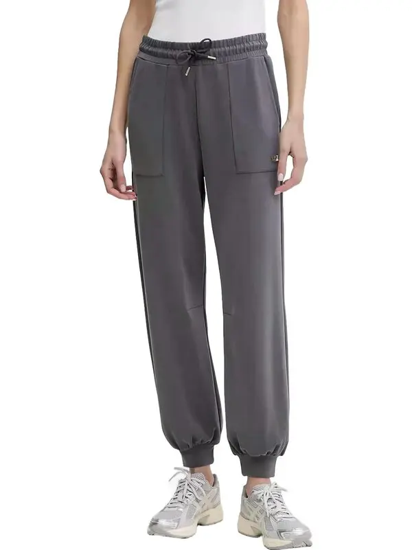EA7 Drawstring Trousers With Logo - Grey