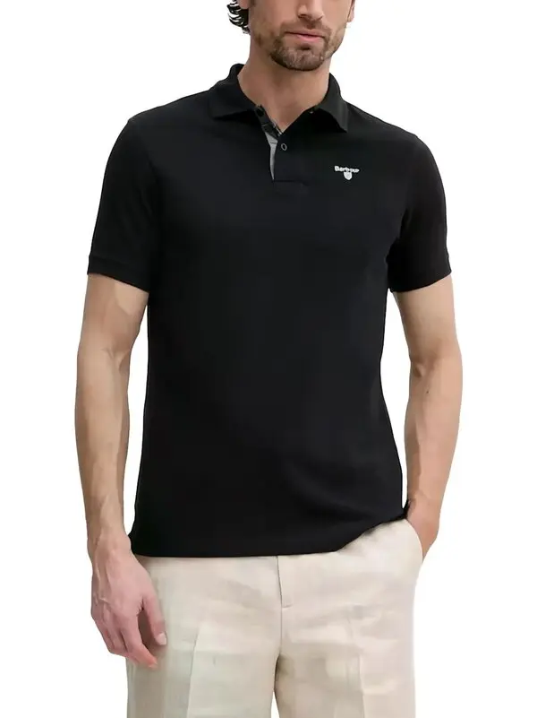 Barbour Logo-detail Polo Shirt - Black