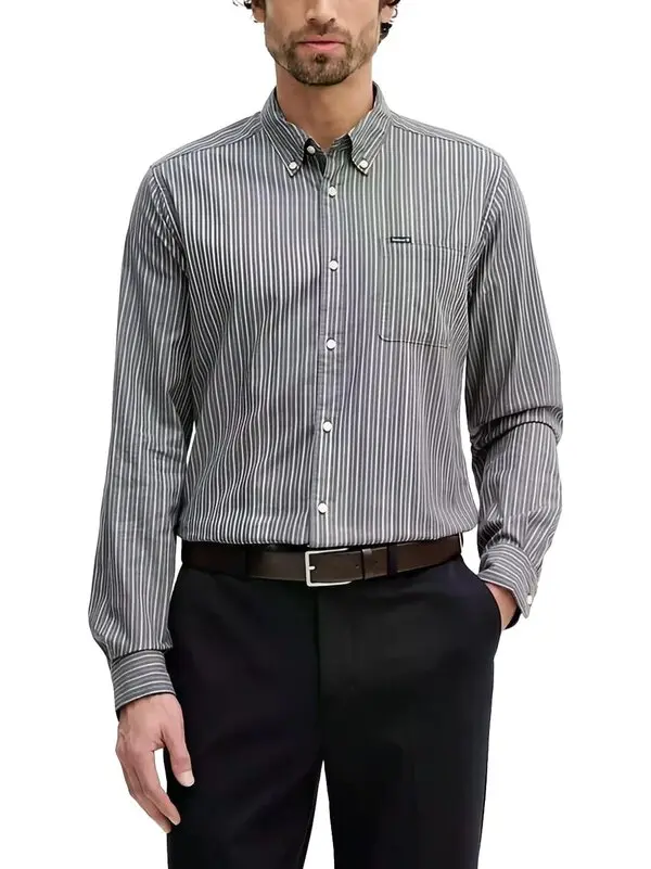 Barbour Striped Pocket Shirt - Grey