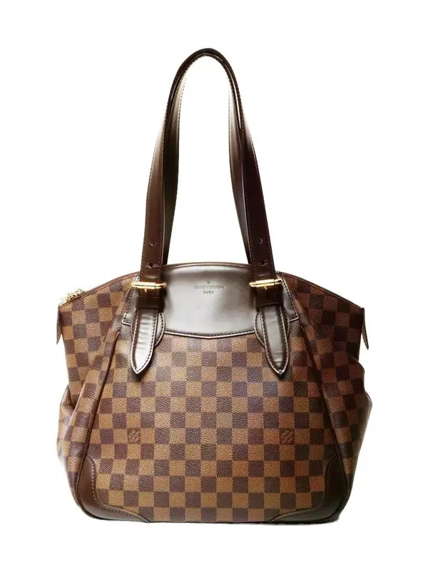 LOUIS VUITTON 2010 Damier Tote Bag - Brown