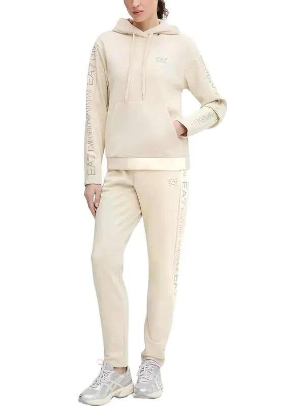 EA7 Logo-print Tracksuit - Neutrals