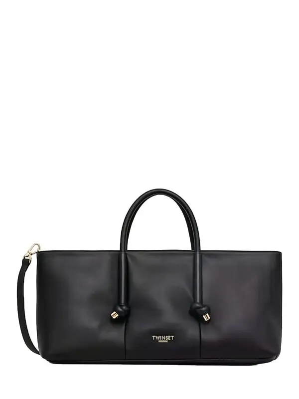 TWINSET Knot Handle Cross Body Bag - Black