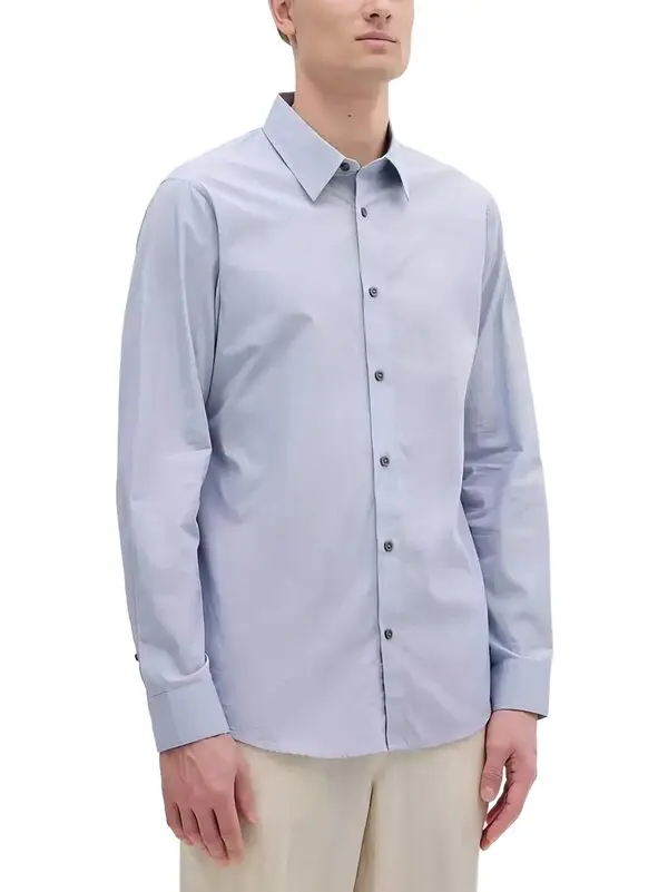 Armani Exchange Buttoned Long-sleeves Shirt - Blue