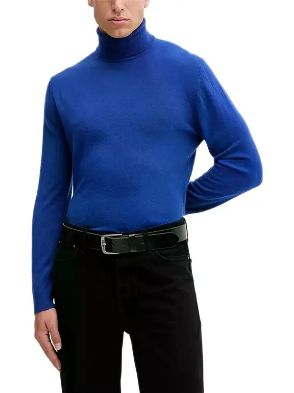 BENETTON Turtleneck Sweater - Blue