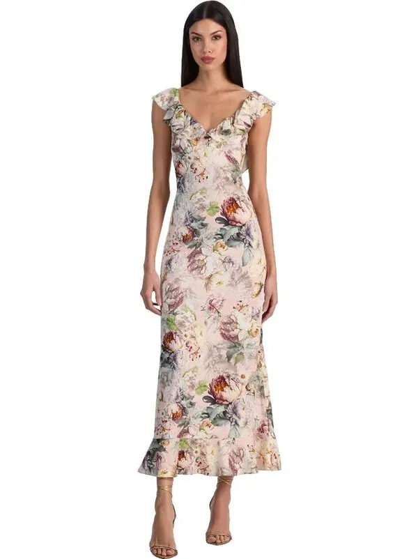 Alice + Olivia Gemma Midi Dress - Floral