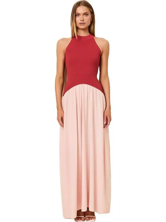 Solid & Striped Isola Maxi Dress - Red