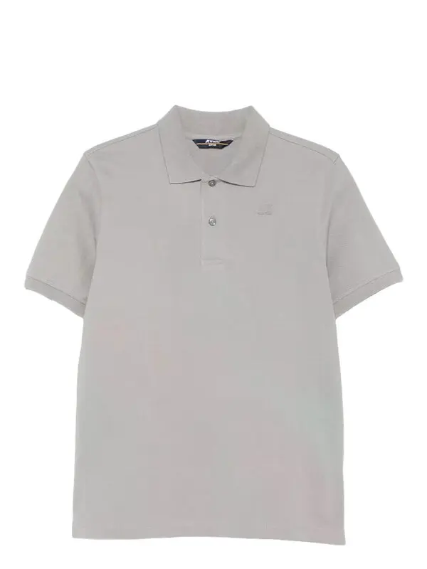 K-WAY Amedee Logo Piqué Polo Shirt - Grey