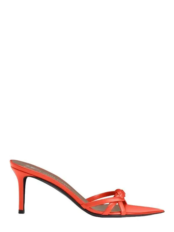 GIUSEPPE ZANOTTI Intrigo Braid 70 Mules - Coral