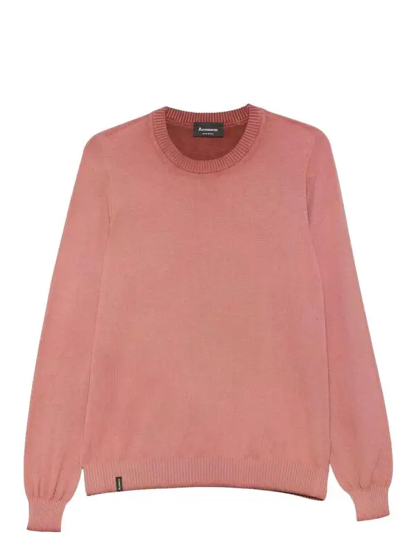 AROVESCIO Crew Neck Sweater - Pink