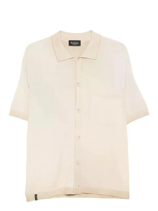 AROVESCIO Pocket Short-sleeve Shirt - Neutrals