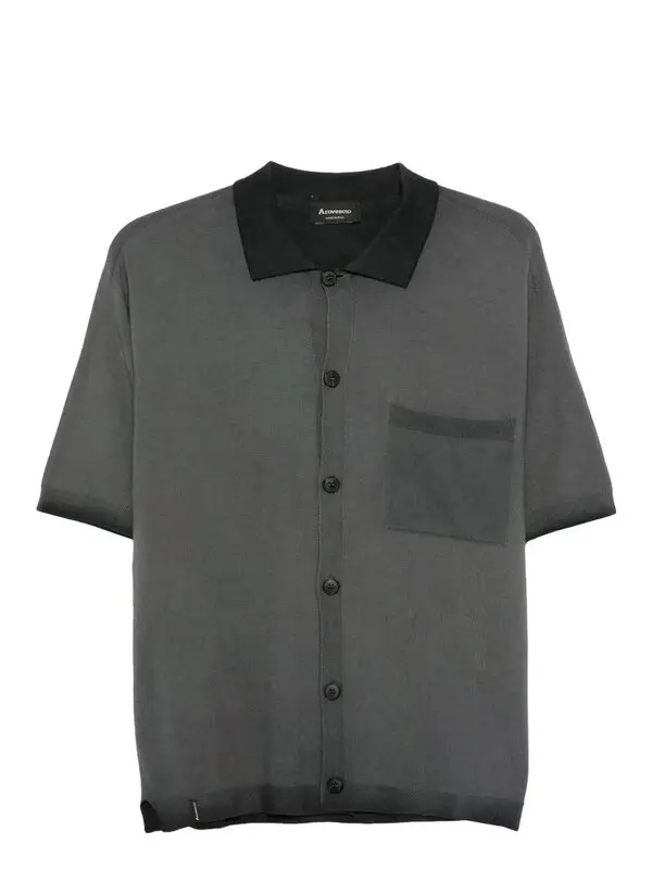 AROVESCIO Pocket Buttoned Shirt - Grey