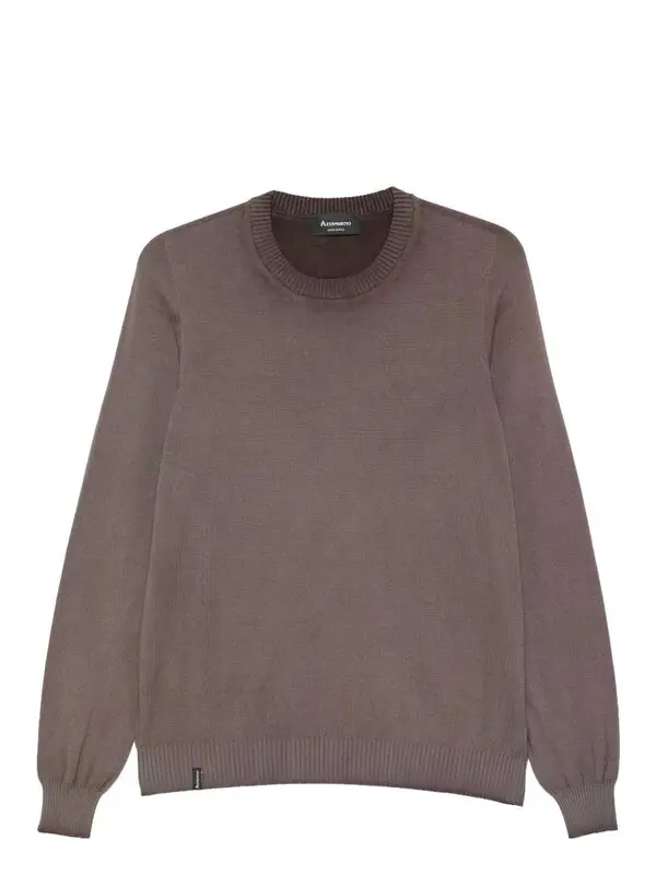 AROVESCIO Crew-neck Sweater - Brown