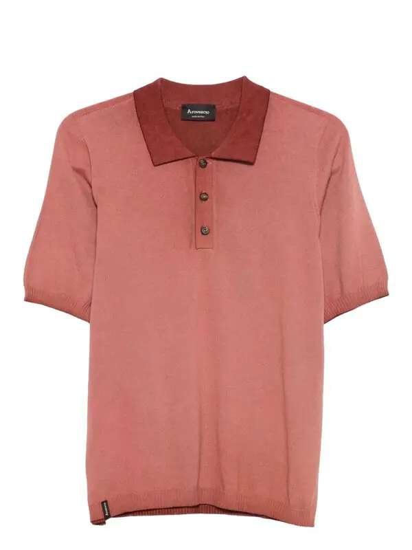 AROVESCIO Buttoned Polo Shirt - Red