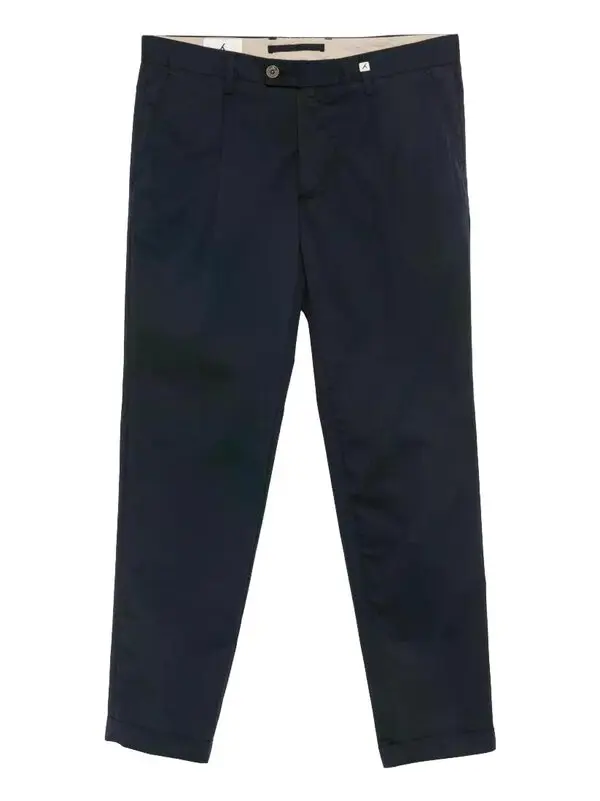 MY MYTHS Zeus Pleated Straight Trousers - Blue