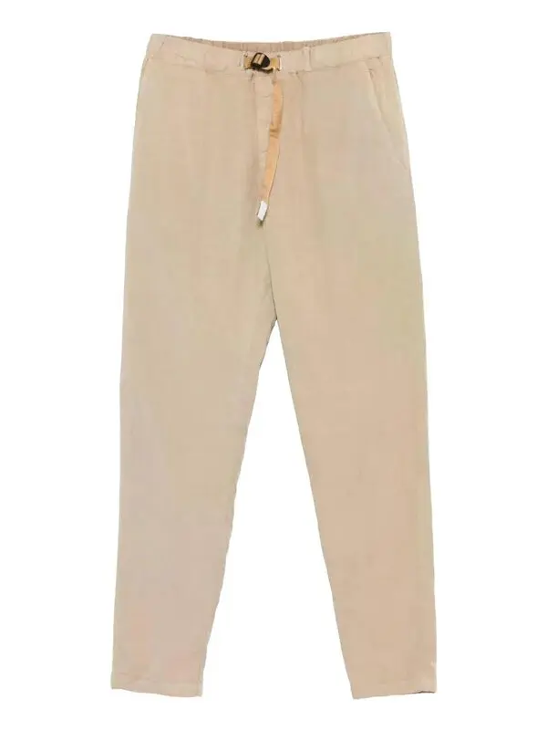 WHITE SAND Greg Belted Trousers - Neutrals