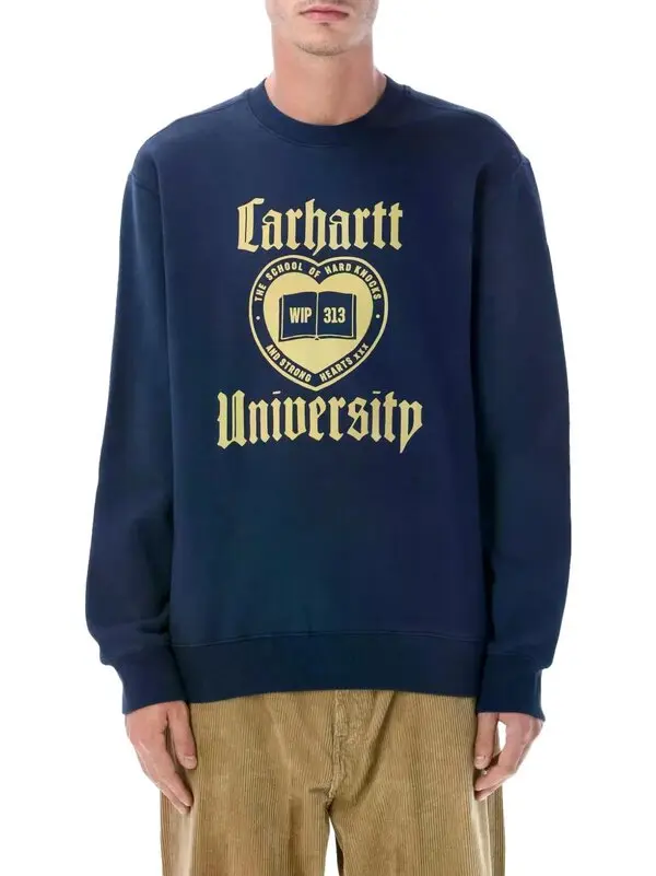 Carhartt Work In Progress Graphic Print Sweatshirt - Blue