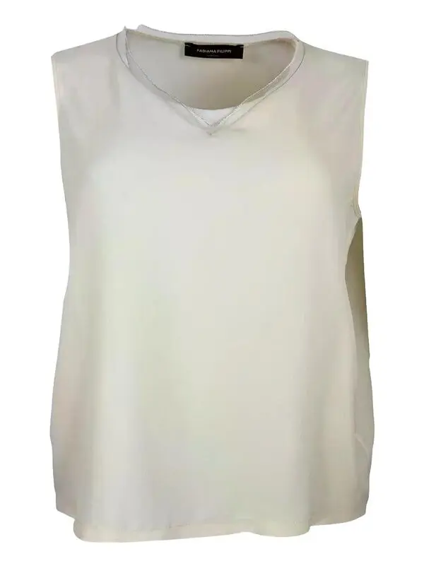 Fabiana Filippi Sleeveless Top - Neutrals
