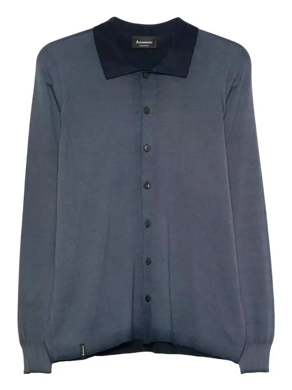 AROVESCIO Button Shirt - Blue